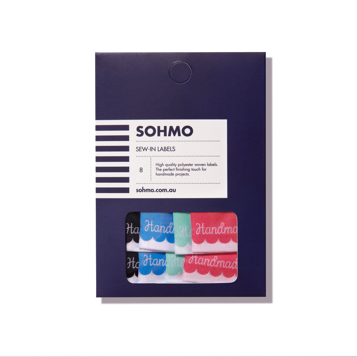 Handmade Script Sew-in Labels - Scallop Woven Tags in 4 Colours | SOHMO ...